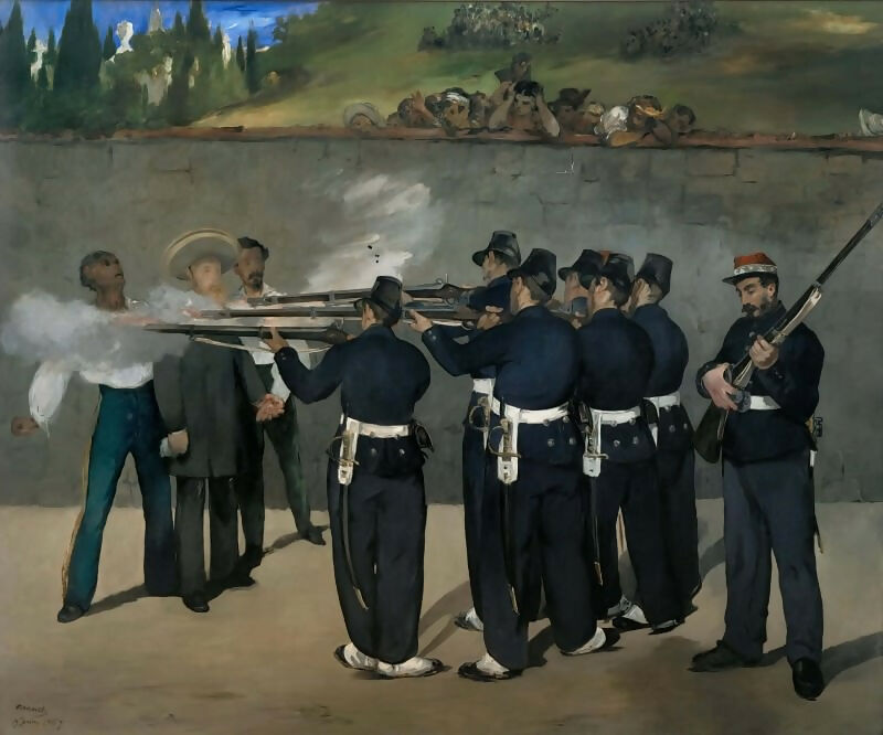Edouard Manet - The Execution of Emperor Maximilian in Mexico, June 19 ...